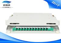 China LC FTTH Optical Termination Panel , 12 24 48 96 Port ODF Fiber Optic Termination Box for sale