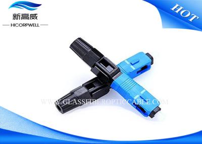 China Drop Cable SC Quick APC UPC Connector , Telecom Fiber Optic Connectors for sale