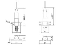 China Coaxial Fiber Optic Pigtail DFB Diode Laser Modules For Optical Transmitters for sale