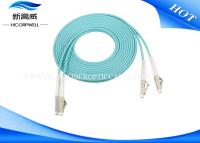 China LC UPC LC UPC MM 3.0 DX LSXH PVC 2M Fiber Patch Cables Orange for sale