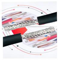China Portable 4 Way FTP RJ45 Cat5e Ethernet Cable With Coil Rack Stage Video Audio Perform Network Control Cables for sale