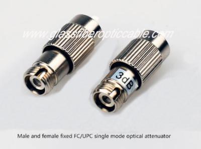 China IEC 60794 Fiber Optic Components FC UPC APC Fiber Optic Attenuator Multimode for sale