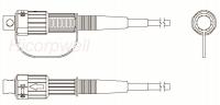 China IP 67 Fiber Optic Patch Cables SM Male Female Connectors Mini SC Connector for sale