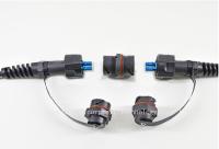 China Armour Tactical Cable 2 Core LC IP67 Plugs OS1 Fiber Optic Patch Cable for sale