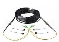 China Waterproof CPRI Fiber Patch Cables ODC 4 Cores Socket / Plug To LC TPU Tactical Armored for sale