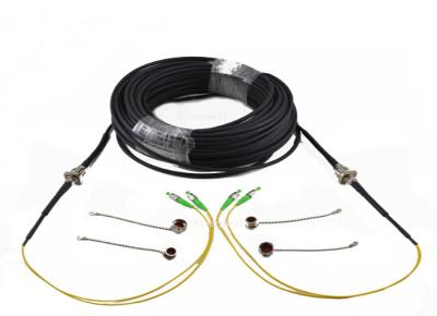 China Waterproof CPRI Fiber Patch Cables ODC 4 Cores Socket / Plug To LC TPU Tactical Armored for sale