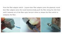 China SC Metal Square Silver Color Bare Optical Fiber Adapter , Fiber Optic Cable Adapter for sale