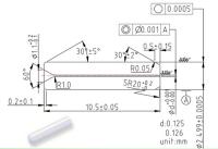 China Loss Zirconia Ceramic Ferrules Fiber Optic System Components SC LC 1.249mm SM for sale