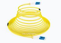 China FTTH LC - LC SM DX Glass Fiber Optic Cable Patch Cord 1m 3m 5m Length for sale