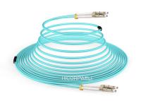 China FTTH LC - LC OM3 150 M DX Glass Fiber Optic Cable Patch Cord 1m 3m 5m for sale