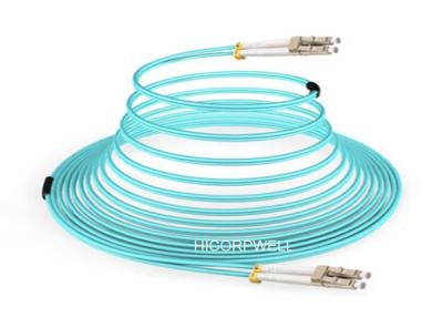 China FTTH LC - LC OM3 150 M DX Glass Fiber Optic Cable Patch Cord 1m 3m 5m for sale