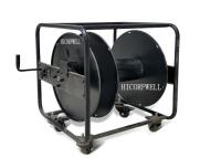 China Black Color Hand Fiber Optic Reel , Fiber Cable Reel 500 M To 1000m Length for sale