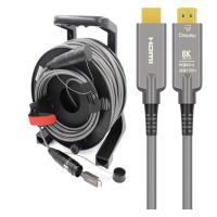 China Armored Upgraded Engineering Version 2.0 Fiber Optic HDMI High - Definition Cable 4K@60Hz for sale