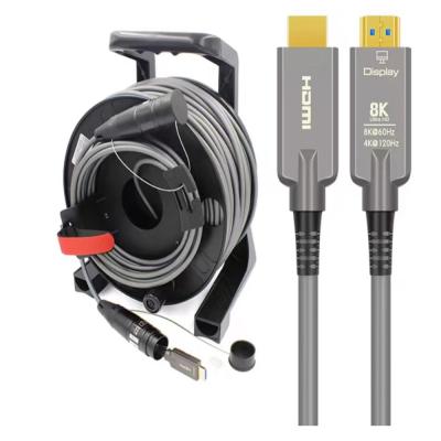 China Armored Upgraded Engineering Version 2.0 Fiber Optic HDMI High - Definition Cable 4K@60Hz for sale