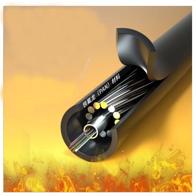 China Fiber Optic 2 cores Teflon oil well high-temperature optical cables and high-temperature resistant  detection sensor temperature-measuring optical fibers for oil well sensing for sale