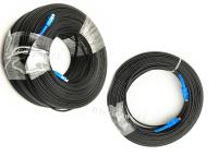 China 6.5-6.8mm Outer Dia Glass Fiber Optic Cable Black Color Single Multi Mode for Versatile Industrial Applications for sale
