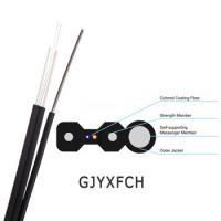 China 6.5-6.8mm Outer Dia Glass Fiber Optic Cable Black Color Single Multi Mode for Versatile Industrial Applications for sale