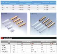 China SC/FC/ST Fiber Optic Copper Sleeve Protector Phospeher Bronze Sleeve Fiber Optic Standard for sale