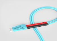 China LC / UPC OM3 2F Optical Fiber Patch Cord , MM Simplex Fiber Optic Cable for sale