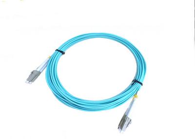 China Duplex LC OM4 FTTH Multimode Fiber Optic Patchcord with LSZH Jacket for sale