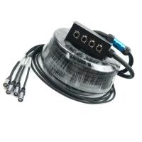 China Cat6 50M/80M/100M Retractable Premade Network Cable Winding Drum Ethercon Connector for LED Display for sale