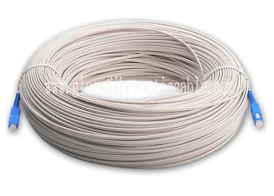 China 1 / 2 / 4 Core Flat Outdoor Fiber Optic FTTH Drop Cable Self Supporting Fig 8 Bow Type for sale