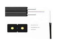 China FTTH Flat Drop Optical Fiber Cable Patch Cord With SC / APC / UPC Connector for sale