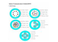 China 12 Core Glass Fiber Optic Cable , 2KM - 4KM Length Multimode Fiber Optic Cable for sale