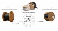 China 12 Core Glass Fiber Optic Cable , 2KM - 4KM Length Multimode Fiber Optic Cable for sale