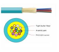 China 2/4/6/8/10/12/24 Core Multi Mode Indoor Fiber Optic Cable GJFJV GJFJV OM2 / OM3 for sale
