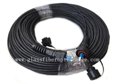 China ODVA LC Duplex CPRI Glass Fiber Optic Cable Waterproof RRU RRH 100m - 1000m for sale