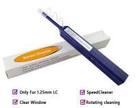 China Smart Plastic Magic Rotating One Click Fiber Optic Cleaning Pen LC / MU Connector for sale