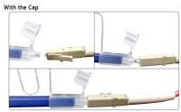 China Smart Plastic Magic Rotating One Click Fiber Optic Cleaning Pen LC / MU Connector for sale