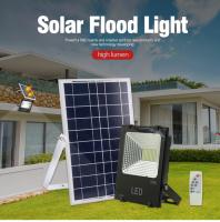 China Foldable Smart Power Application Led Solar Floodlight Brightness Bridgelux Spotlight for sale