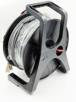 China 6 Cores SM LC LC Fiber Cable Reel With One Side Protectors For HDMI / SDI Media Convertor for sale