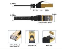 China Outdoor Indoor 100ft Ethernet Cable Waterproof Ethernet Cable Patch Cord Lan Network Ethernet Cable for sale