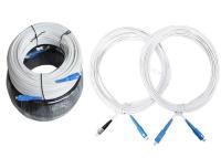 China LZSH Tube G657A Fiber Optic Patch Cables , Outdoor Flat Ftth Drop Cable for sale