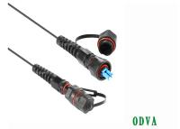 China Two / Four Core FO Tactical Cable With ODVA Compliant Plug 4.8mm To 7.0mm OD for sale