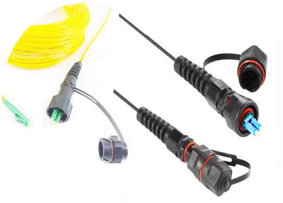 China IP67 Glass Fiber Optic Cable With SC LC Or MPO Connectors Jacket OD 0.9MM 2MM 3MM for sale