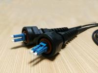 China IP67 Glass Fiber Optic Cable With SC LC Or MPO Connectors Jacket OD 0.9MM 2MM 3MM for sale