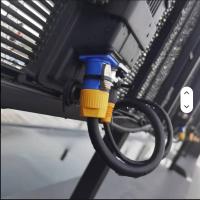 China 3P Power Connector Cable Combo Male/Female Powercon Stage Lighting Chassis Cable Yellow 3P PowerCon CE Approved IP65 Hot in Euro for sale