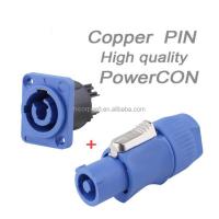China 3P Power Connector Cable Combo Male/Female Powercon Stage Lighting Chassis Cable Yellow 3P PowerCon CE Approved IP65 Hot in Euro for sale