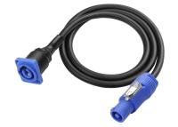China 3P Power Connector Cable Combo Male/Female Powercon Stage Lighting Chassis Cable Yellow 3P PowerCon CE Approved IP65 Hot in Euro for sale