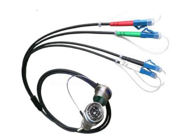 China J599 Four Core Tactical Fiber Optic Patch Cables Per Reel 100m - 1000m Length for sale