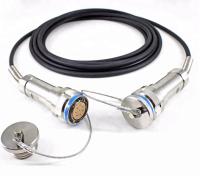 China J599 Four Core Tactical Fiber Optic Patch Cables Per Reel 100m - 1000m Length for sale