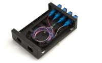 China SC Port Enterprise Security Network / Wall Mounting 4 Fibers Optic Termination Cabinet for sale