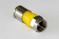 China Waterproof BNC Male Compression Connector For RG59 Cable Gold / CCTV Connector for sale