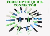 China Blue Or Green ESC250D Fiber Optic Components  Fiber Optic Quick Connector for sale