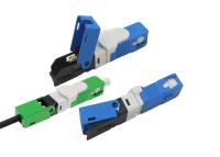 China Single Mode ESC250D Fiber Optic Components / Fiber Quick Connector for sale