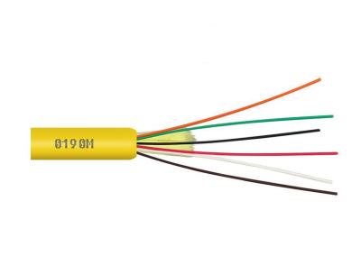 China Orange Glass Fiber Optic Cable GJFJV 12 / 24 Core Multi Mode 2KM To 4KM Per Reel for sale